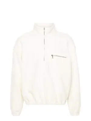 RIER High-neck Fleece Sweatshirt - Neutrals