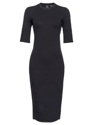 PINKO PINKO Logo-Embossed Knitted Dress