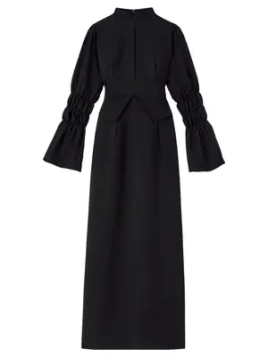 DESTREE Keith Ruched-sleeve Dress - Black
