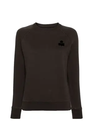 MARANT ETOILE Milla Logo-flocked Sweatshirt - Black