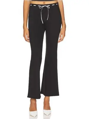 LOBA Nelas Ponte Knit Pants - Black