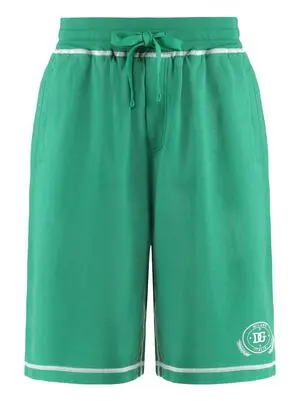 Dolce & Gabbana Cotton Bermuda Shorts - Green