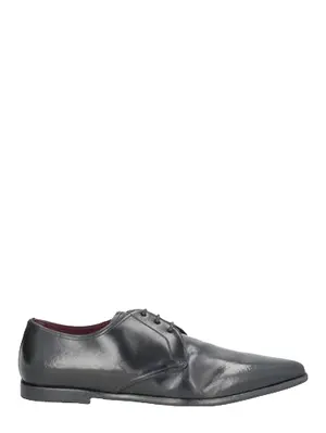 Dolce & Gabbana Lace-up Calfskin Shoes - Black