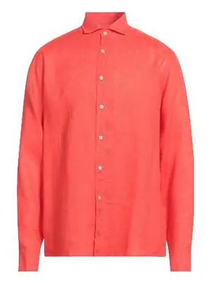 LIU •JO MAN Shirt Size Linen - Tomato Red