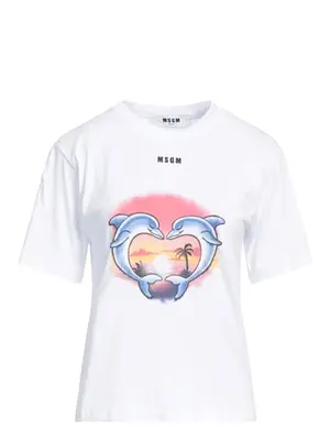 MSGM MSGM Logo-Print T-Shirt