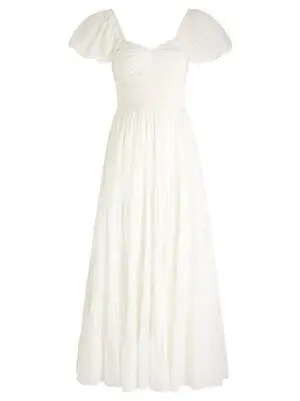 FREE PEOPLE Free People Sundrenched Cotton Maxi Dress
