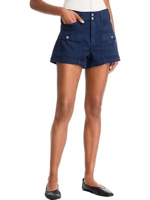Paige Olivia Cargo Shorts - Vintage Navy Seascape