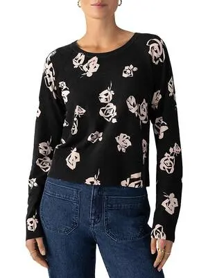Sanctuary Printed Sweater - Rose Pop Red