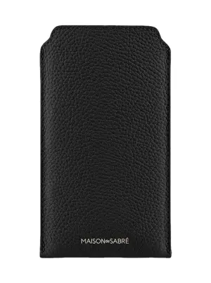 MAISON DE SABRE Maison De Sabre Leather Sunglasses Sleeve Black Caviar