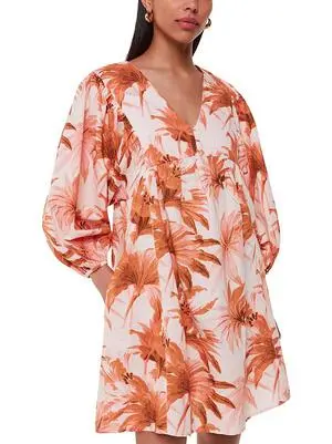 Whistles Gia Printed Mini Dress - Pink/multi