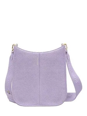 MAISON DE SABRE Leather Saddle Crossbody Bag - Lavender Purple