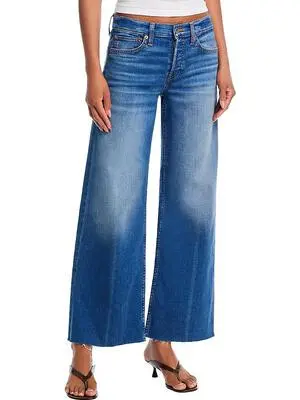 RE/DONE Mid-rise Wide-leg Ankle Jeans - Viper Blue