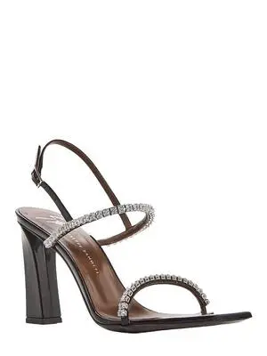 GIUSEPPE ZANOTTI Crystal Embellished Sandals - Nero