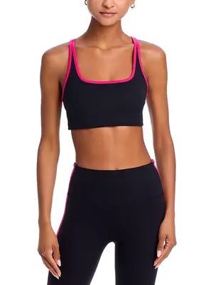 Splits59 Eva Rigor Double Strap Bra Black
