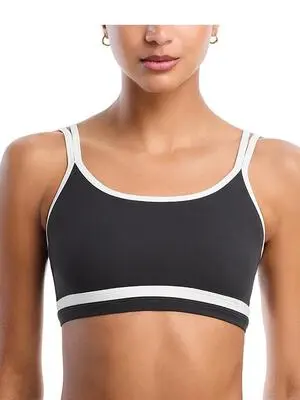Splits59 Eva Rigor Double Strap Bra - Graphite/white