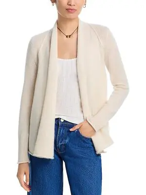 Aqua Drape Front Cardigan - Ash