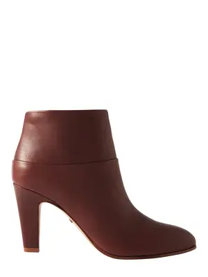 Chloé Eve Leather Ankle Boots Brown