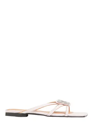 GANNI Embellished Sandals - Baby Pink