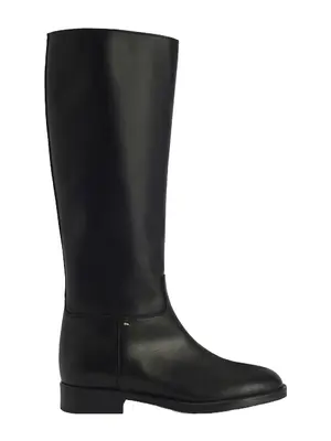 GIUSEPPE ZANOTTI Nourine Leather Knee-high Boots - Black