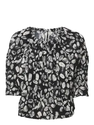 Marni Printed Blouse - Black