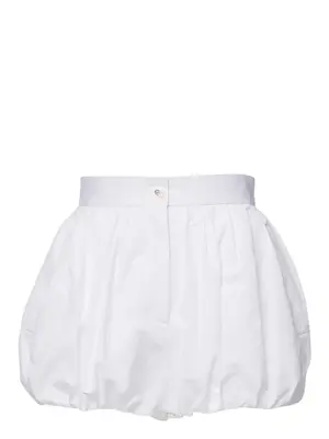 Dolce & Gabbana High-rise Cotton Poplin Shorts - White