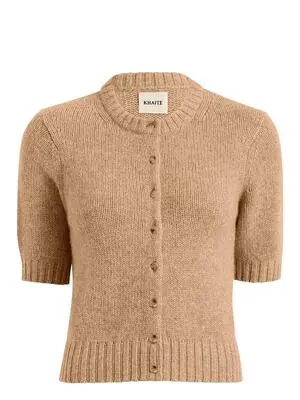 Khaite Nora Cashmere Cardigan - Biscotti