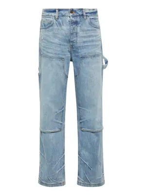 Amiri Mid-rise Straight Jeans - Blue