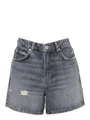 FRAME Easy Denim Shorts - Grey