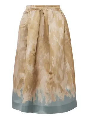 Dries Van Noten Printed High-rise Midi Skirt - Multicoloured