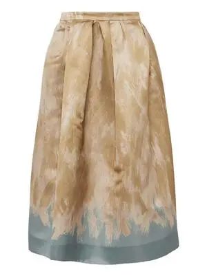 Dries Van Noten Printed High-rise Midi Skirt - Multicoloured