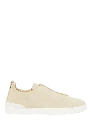 Zegna Zegna Triple Stitch Sneakers Beige