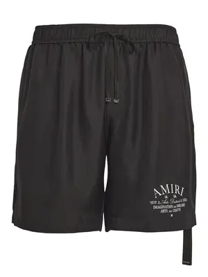 AMIRI Amiri Silk Logo Shorts