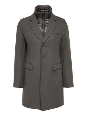 Herno Wool-blend Overcoat - Grey