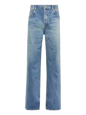Saint Laurent Mid-rise Straight Jeans - Blue