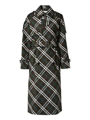 Burberry Check Trench Coat - Multicoloured
