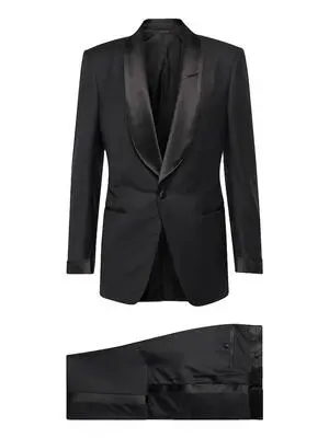 TOM FORD Atticus Wool Twill Suit - Black