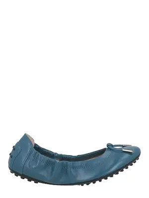 TOD'S Leather Ballet Flats - Blue
