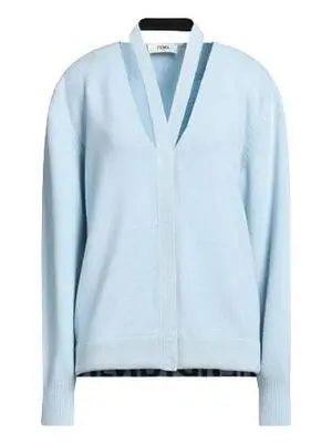 Fendi Wool-blend Cardigan - Blue