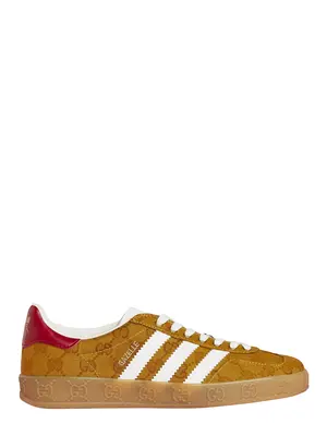 Adidas X Gucci Gg Monogram Gazelle Sneaker - Brown