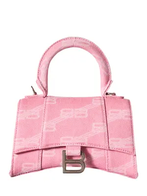 Balenciaga Hourglass Xs Top Handle Bag - Pink
