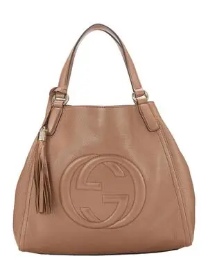 Gucci Leather Soho Convertible Shoulder Bag - Orange