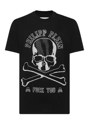 Philipp Plein Skull-print Cotton T-shirt - Black