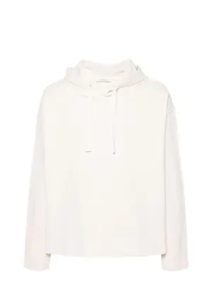 LEMAIRE Plain Drop-shoulder Hoodie - Neutrals