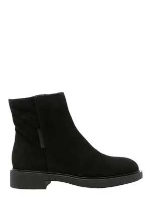 GIANVITO ROSSI Shearling-Lining Suede Ankle Boots