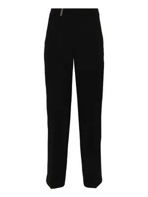 Peserico Straight-leg Tailored Trousers - Black