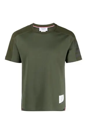 Thom Browne 4-bar Cotton T-shirt - Green