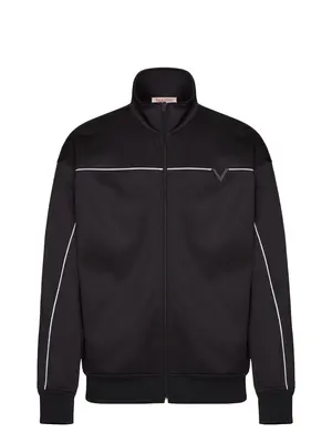 Valentino Garavani V-detail Sweatshirt - Black