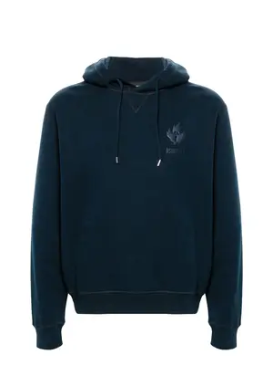 Dsquared2 Raised-logo Cotton Hoodie - Blue