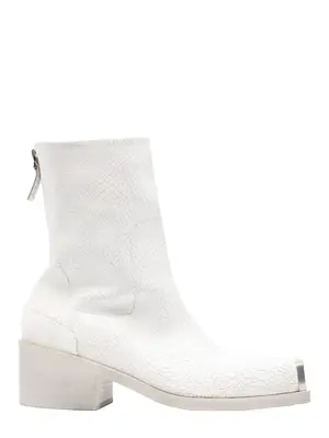 Marsèll Metal-toecap Crinkled Boots - White