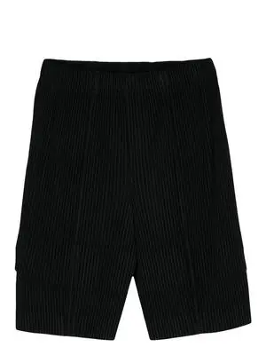 ISSEY MIYAKE Homme Plissé Issey Miyake Cargo Plissé-effect Shorts